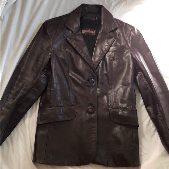 Vintage | Jackets & Coats | Rare Vintage Genuine Plum Leather Jacket ...